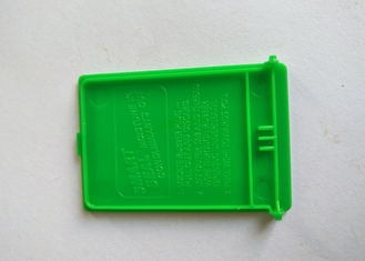 China Green Cover Injection Molded Plastic Parts PP Material With Logo Printing Polishing Surface supplier