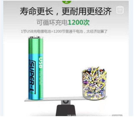 AAA Rechargeable Lithium Batteries 1.5V 400mAh Capacity Cylinder Shape Durable supplier