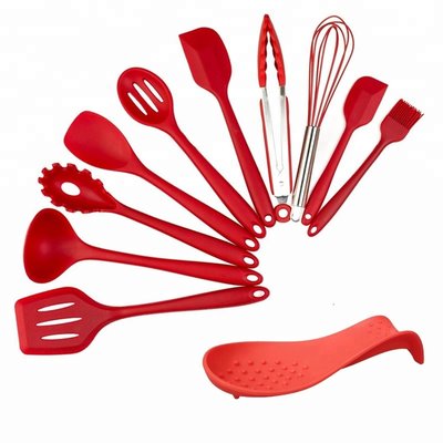 Eco - Friendly Silicone Kitchen Set , Silicone Cooking Utensil Set Durable supplier