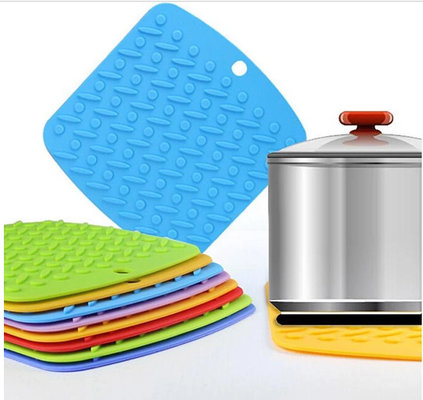 Silicone Pot Holders Heat Insulation Pad Kitchen Table Mat Dinner Logo Customized supplier